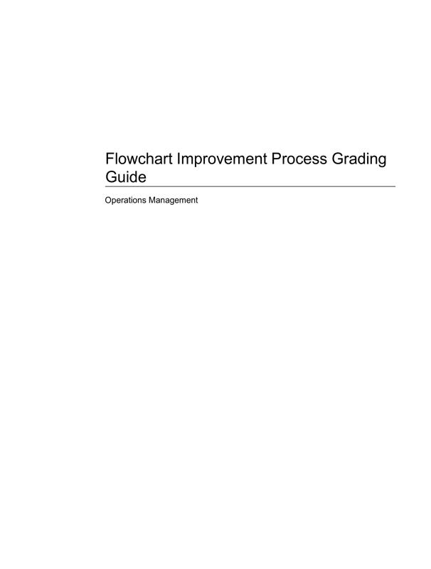 Flowchart Improvement Process Grading Guide Operat