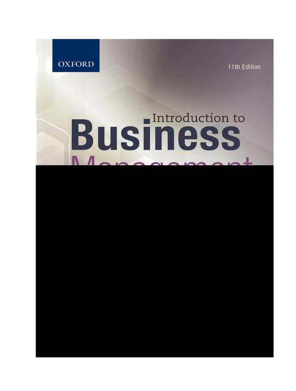 Introduction To Business Management