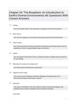Chapter 34: The Biosphere: An Introduction To Earth's Diverse ...